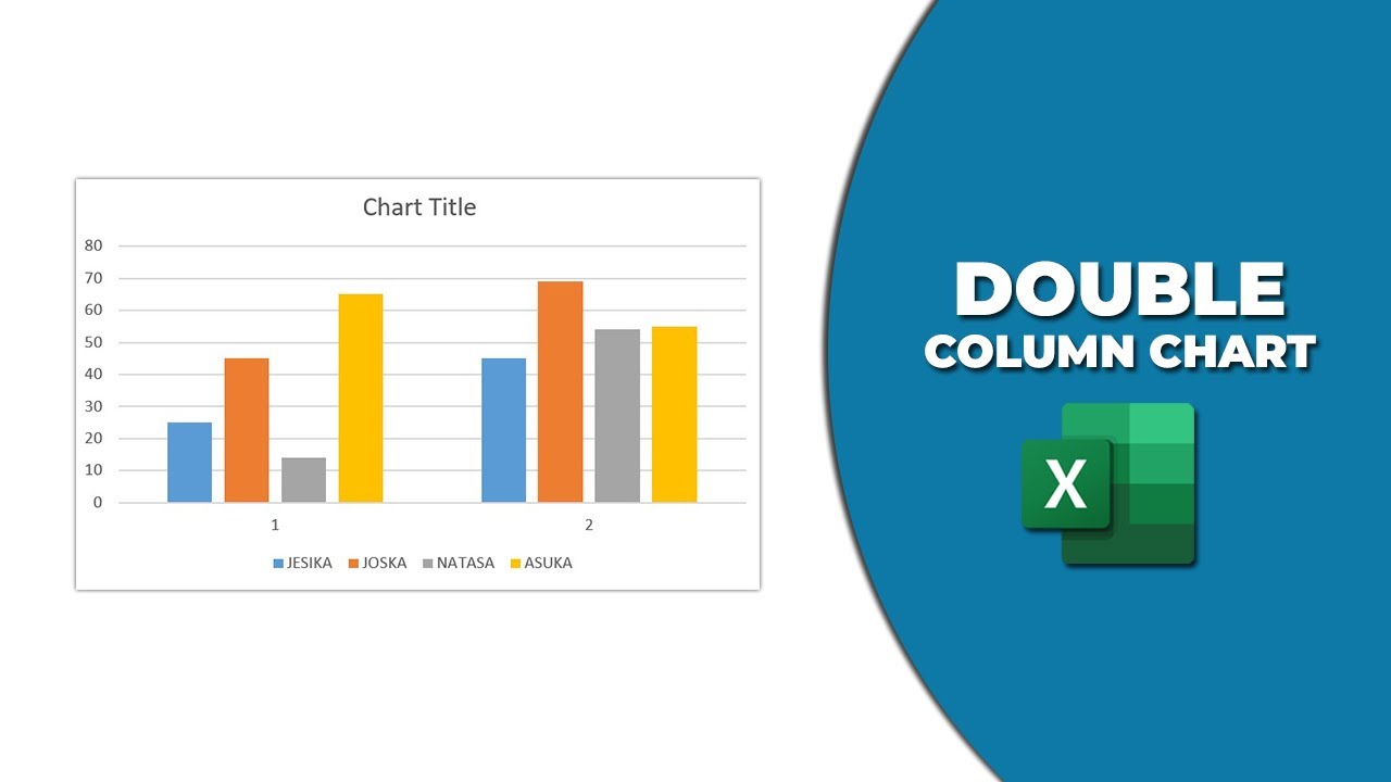 How to create a double column chart in excel