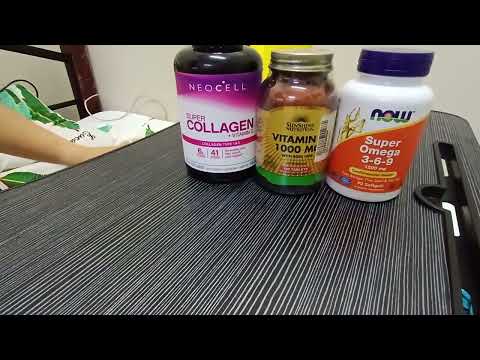 Super Collagen + C, Vitamin C 1000mg with Rose Hips, Super Omega 3 6 9