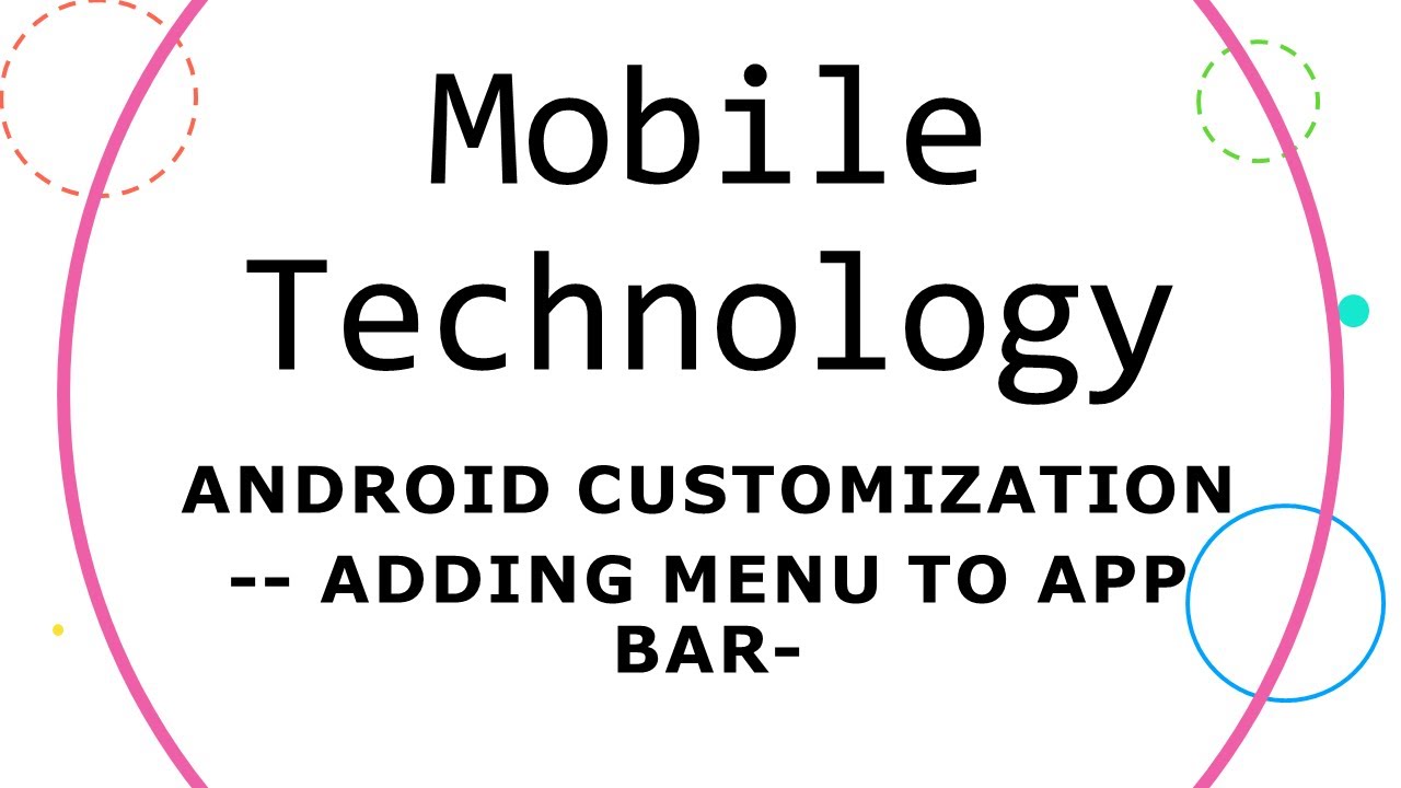 Android Java  Add Menu to App Bar (2024)