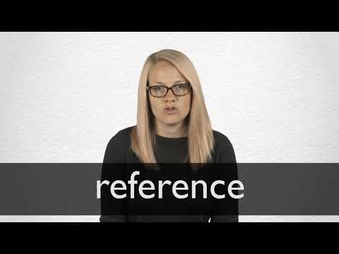 How to pronounce REFERENCE in British English