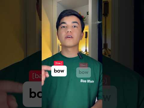 How to Pronounce the word "Bow" #learnenglish #vocabulary #pronunciation