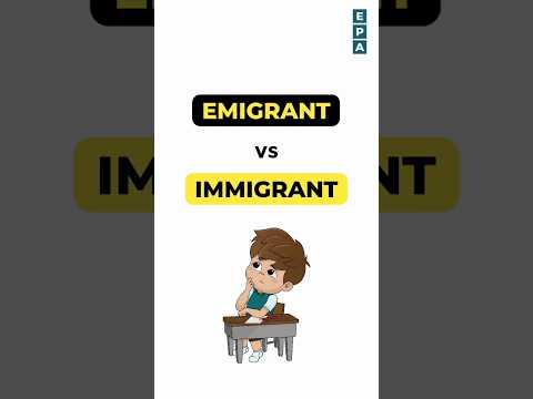 Emigrant vs Immigrant 🤔 #shorts