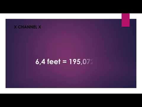 6,4 feet to cm