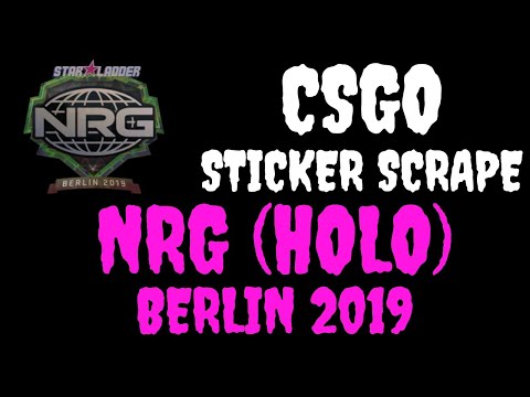 CSGO - Sticker | NRG | Berlin 2019 (Holo) - Scrape - Counter Strike (EASTER EGG)