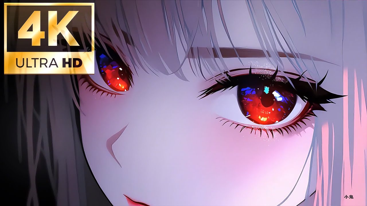 Anime Girl With Ruby Eyes Live Wallpaper 4K | Stunning Animated Desktop Background