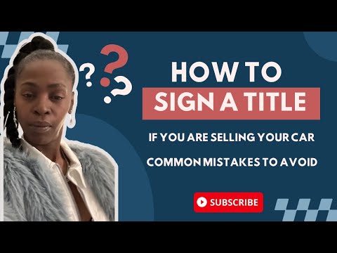 How to transfer a title if you are the seller or buyer. NC title transfer