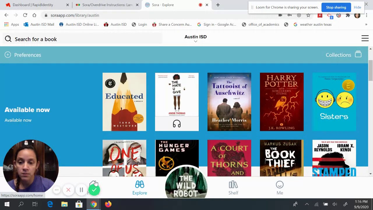 Sora/Overdrive Login Instructions for Lamar MS Students