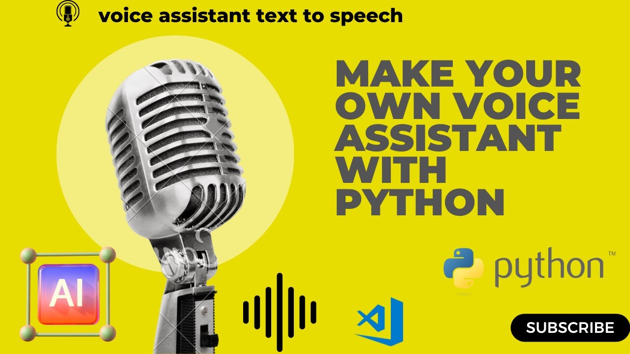Create your own VOICE ASSISTANT with python step by step tutorial  ||  Text to speech #coding #tech