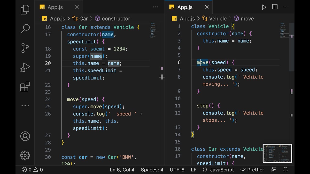 JavaScript OOP - Inheritance, method overriding, super & more