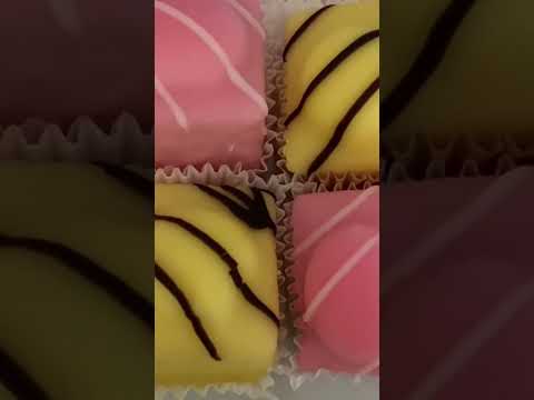 French Fancies Mini Cakes #viralfood #trending #shorts #yummy #desserts #french #fancies