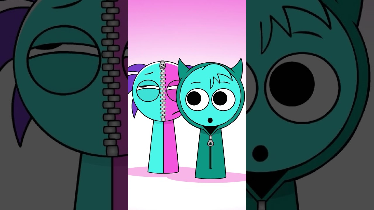 SPRUNKI & Friends |  Sprunki OC Zip meets SemiHemi #sprunki #incredibox