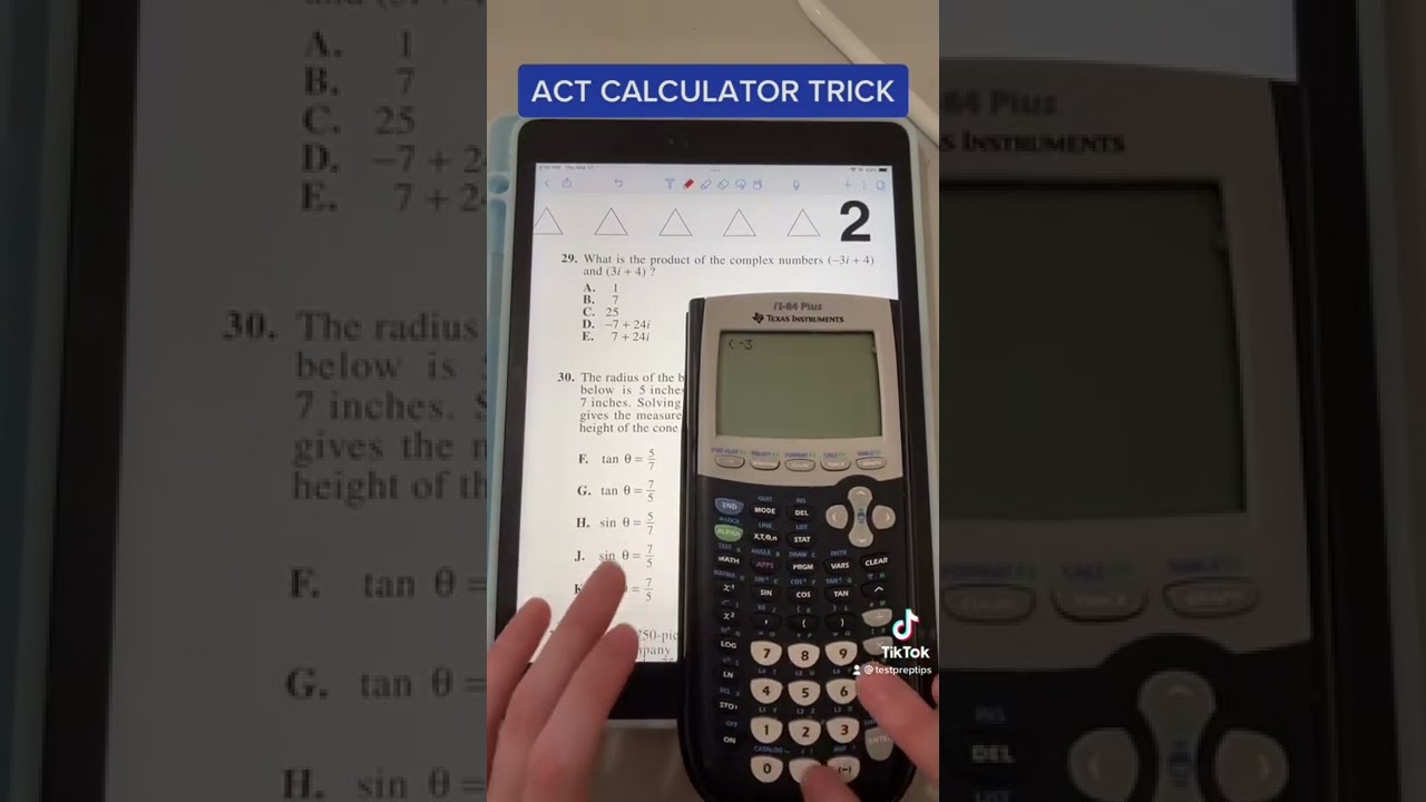 ACT® Math: Solve this Question *JUST* With Your Calculator #shorts