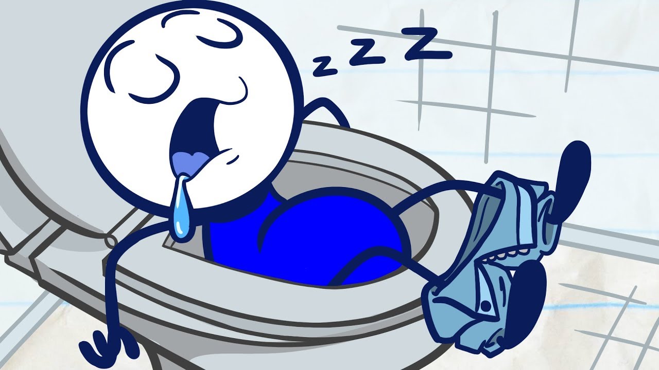 Bathroom For Improvement - Pencilmation | Animation | Cartoons | Pencilmation