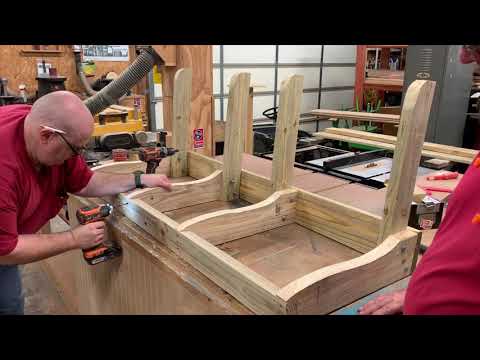 Woodworking: Porch Swing with Metal Inlay