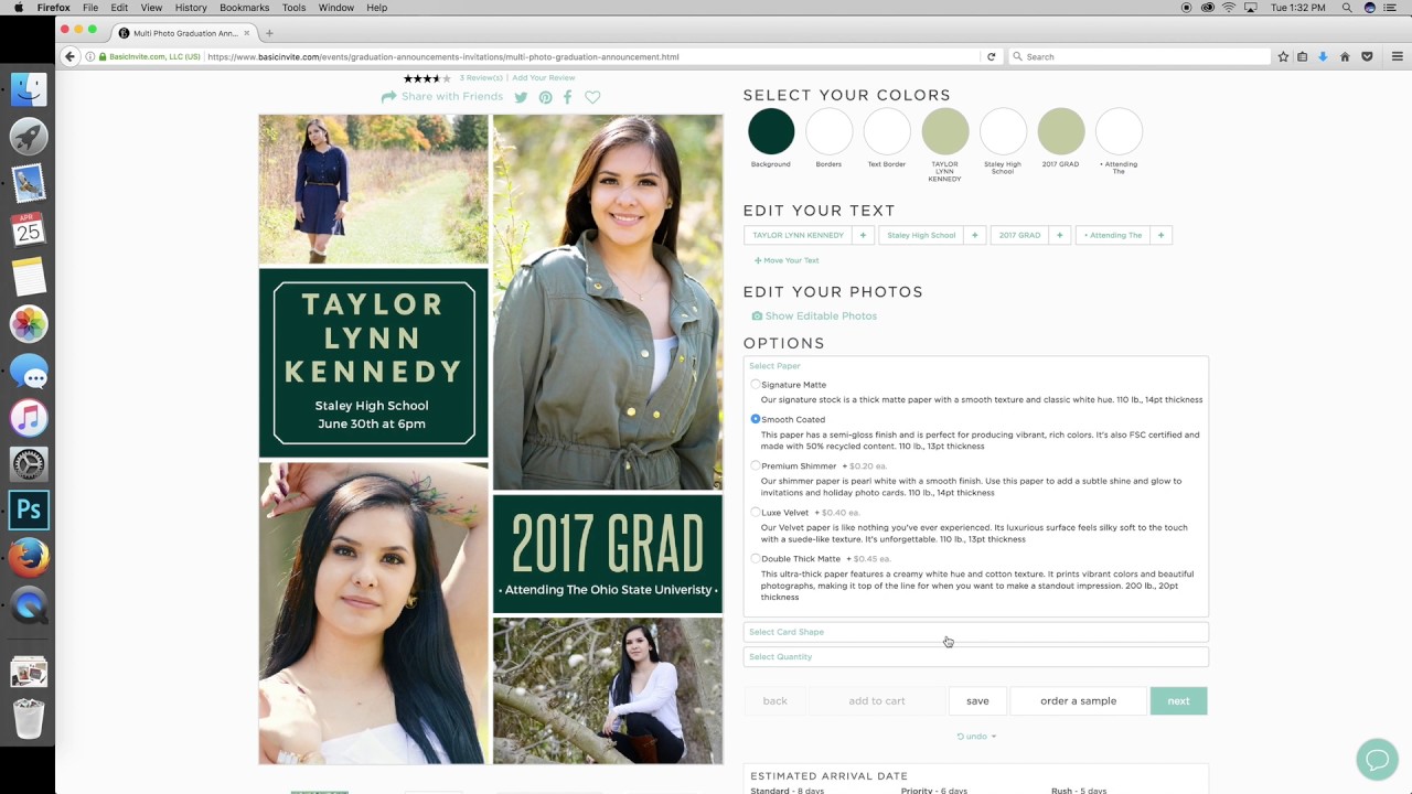 Basic Invite design walkthrough
