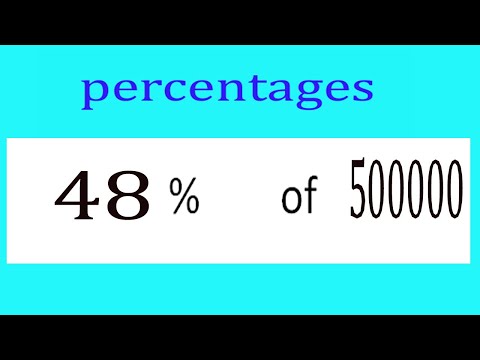Percentages 48 Percentage(%) of 500000