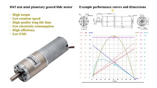 High Torque PG45-BL4275 12V 24V 45mm Diameter Planetary Geared Bldc ...