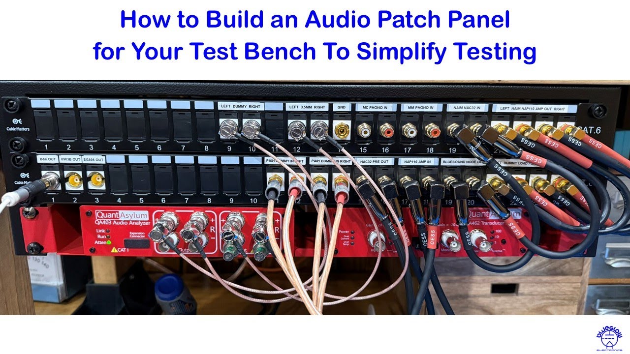 How to Build an Audio Test Bench Patch Panel to Simplify Testing