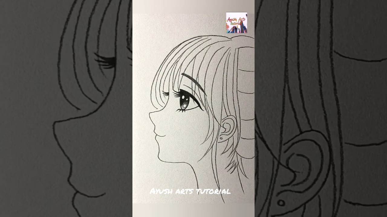 cute doll face pencil sketch, doll drawing for kids, girl drawing #drawing #girldrawing #art #shorts