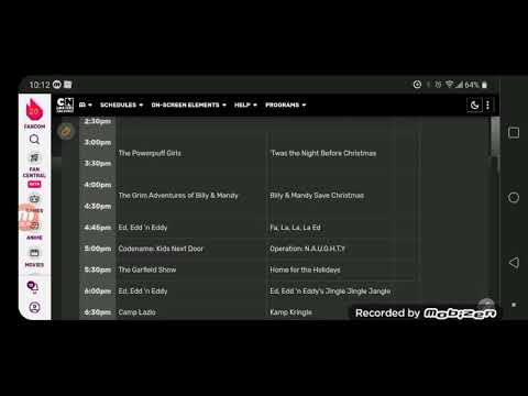Reviewing the December 24 2010 schedule on Cartoon Network.