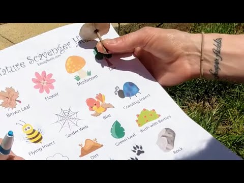 Garden and Nature Theme Scavenger Hunt | Scavenger Hunt for Preschoolers