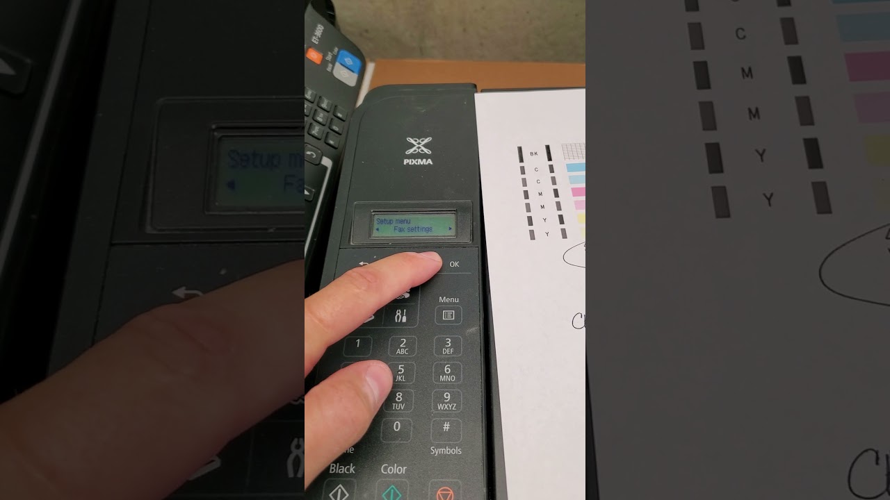 How to Print Nozzle Test and Page Count Canon Pixma MX490 MX492 MX494 TR4520 #shorts