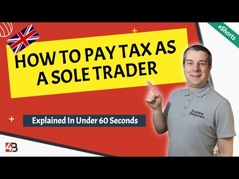 How To Pay Tax As A Sole Trader In The UK - 60-Second Explainer #SoleTraderTax