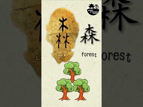 "Forest", story of Chinese characters.