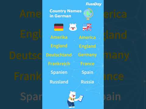 Check out some country names in German! #fluenday #german #germanlearning #usa #languagelearning