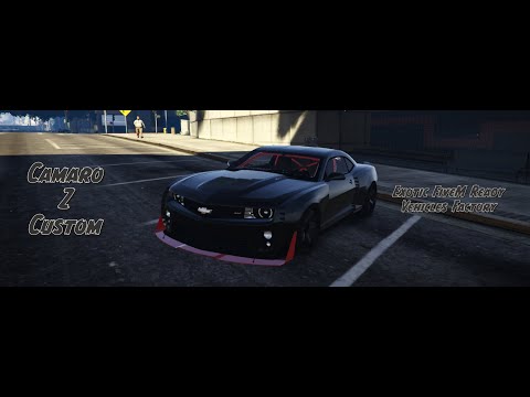 New FiveM Ready Exotic Vehicles Factory Camaro Z Custom.