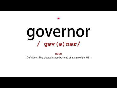 How to pronounce governor - Vocab Today