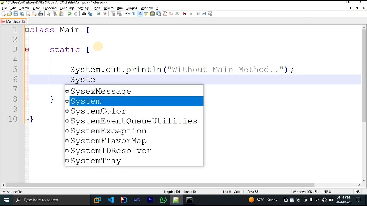 Run Java Program Without Main Method Using Static Block and System.exit(0).