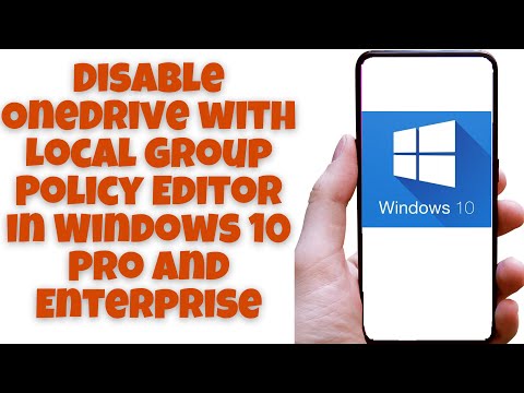 Disable OneDrive with Local Group Policy Editor in Windows 10 Pro and Enterprise