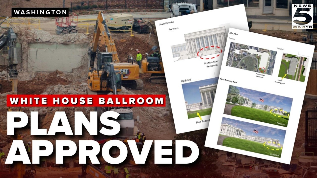 White House ballroom plans APPROVED despite judge blocking TRUMP CONSTRUCTION