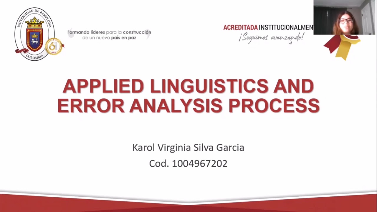 Applied Linguistics And Error Analysis Process