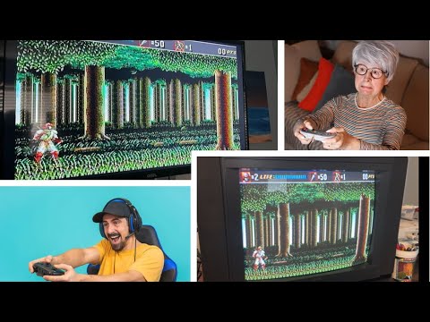 Vintage Grandma CRT vs Modern Flatscreen | Retro Gaming TV Comparison