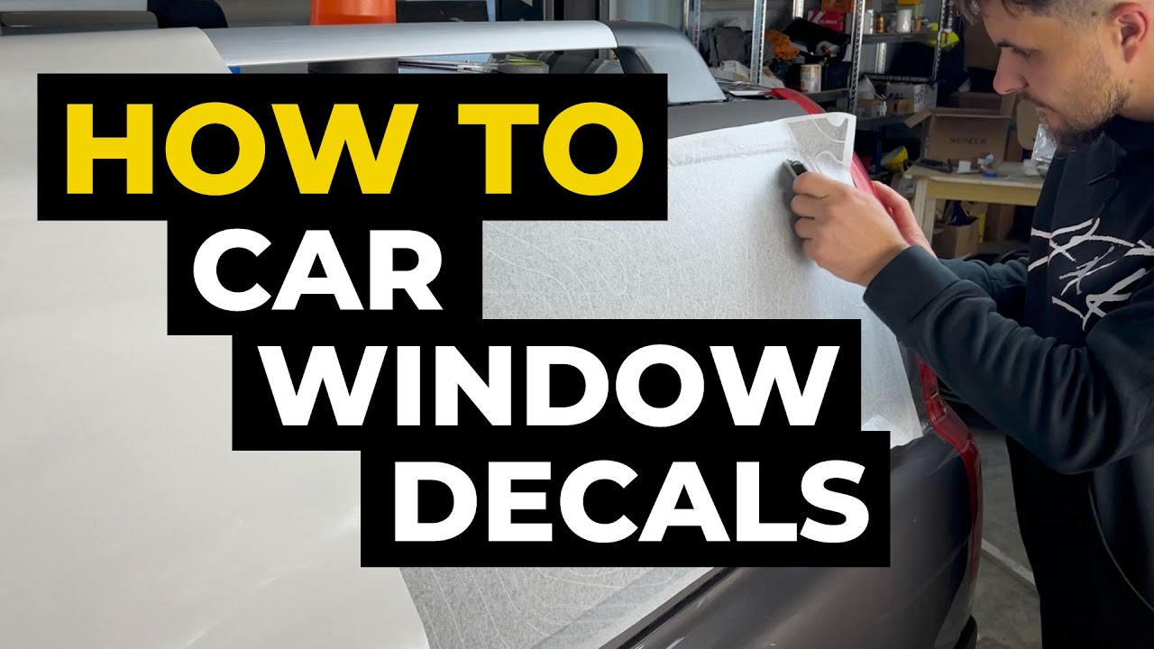 How to Install Car Window Vinyl Decals