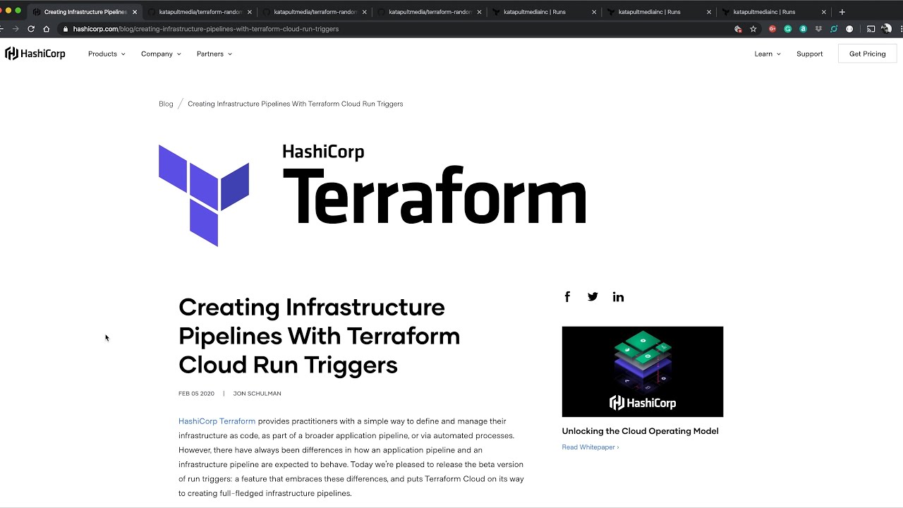 Using Terraform Cloud Run Triggers Beta to Create Pipelines