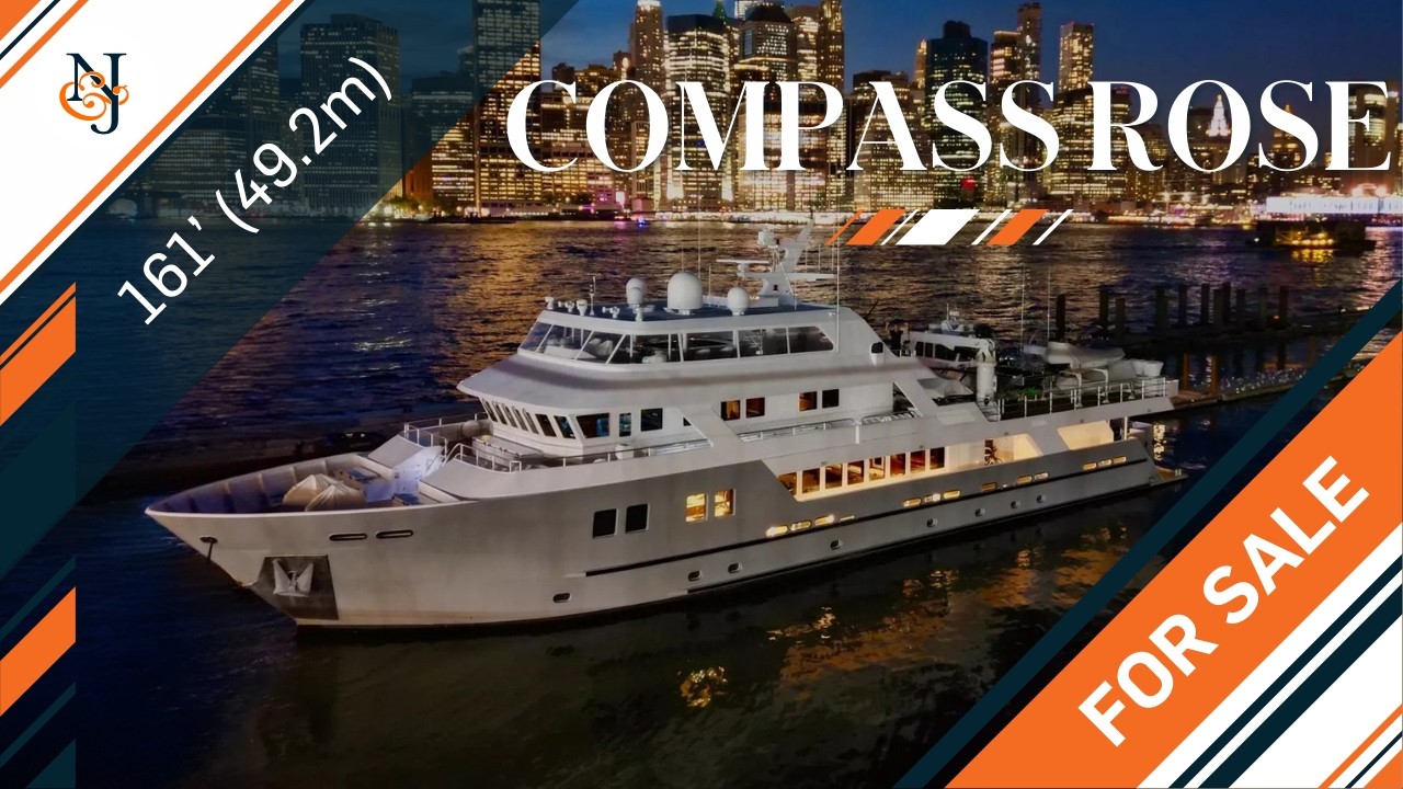 COMPASS ROSE | 161’ 2011/2015 C. & G. Boatworks | $25,950,000