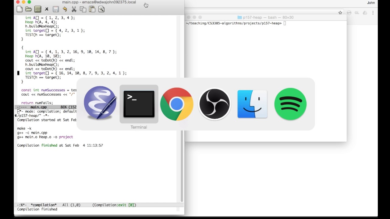 Algorithms - debugging with GraphViz