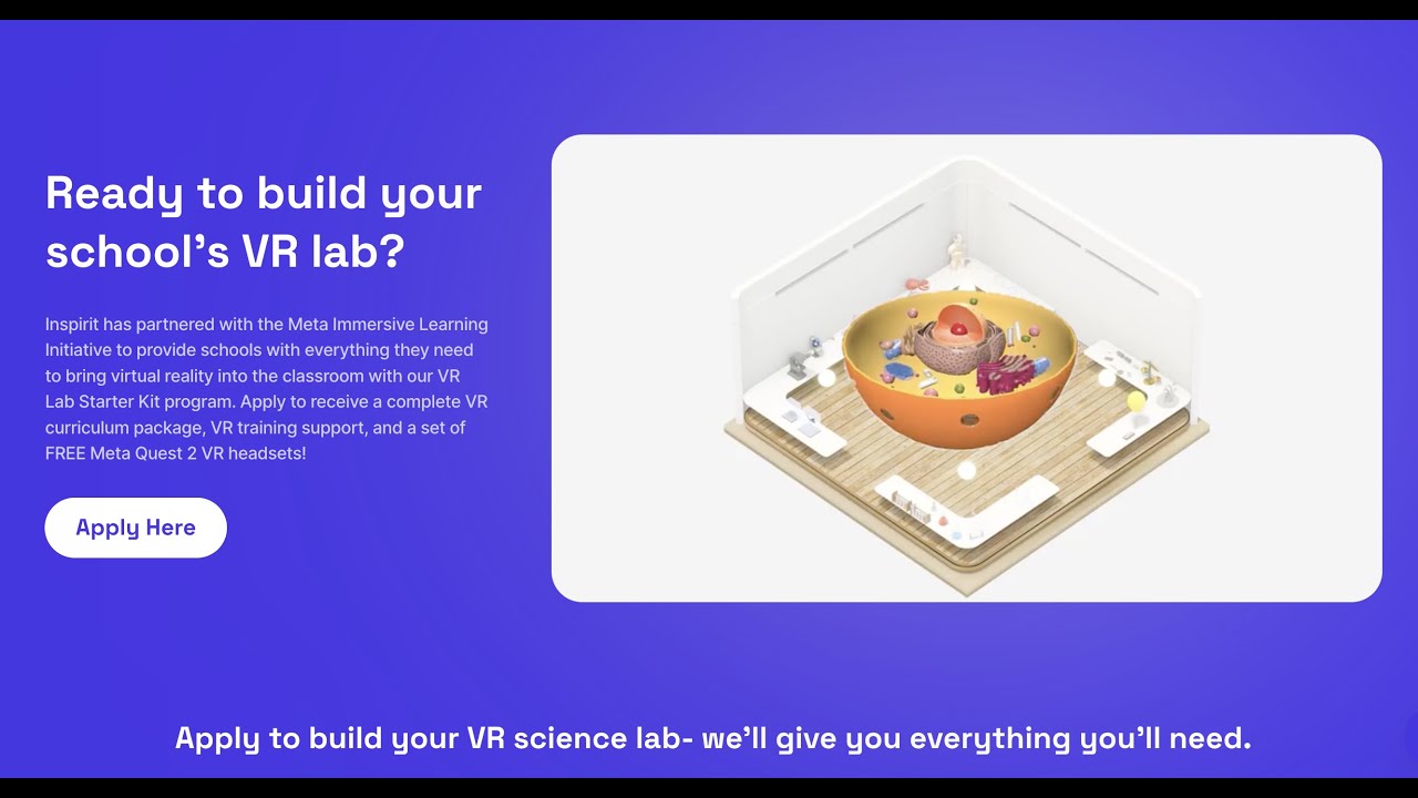 Inspirit x Meta Immersive Learning: VR Lab Starter Kit
