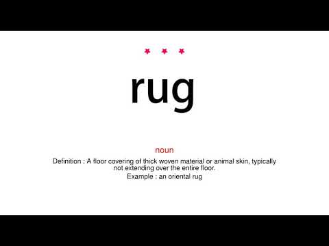 How to pronounce rug - Vocab Today