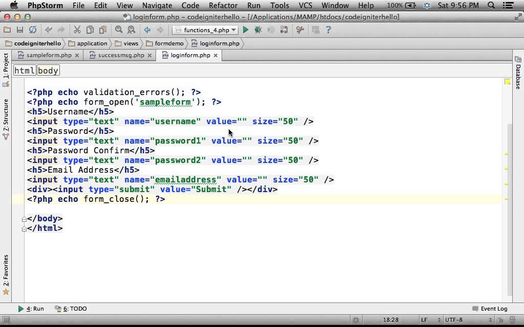 CodeIgniter Form Validation