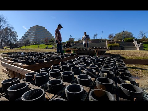 Here's how fireworks are installed for the New Year's Eve display in Old Sacramento