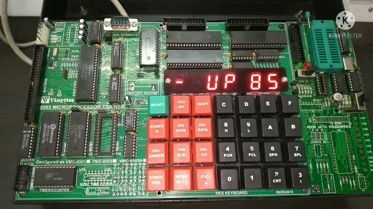 Microprocessor lab Experiment-1, addition of two 8-bit numbers