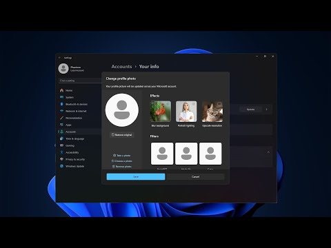 Windows 11 is getting a New Native Profile Picture Editor with AI Effects