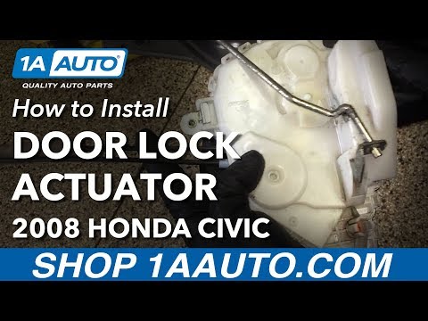How to Replace the Front Door Lock Actuator on a 2009 Honda Civic by HowToo
