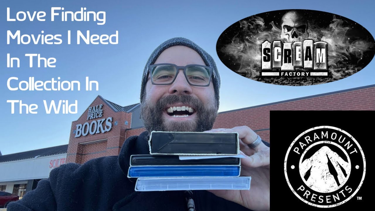 Physical Media Hunting At Half Price Books - Found 4K, Blu Ray, VHS & An Out Of Print Slipcover