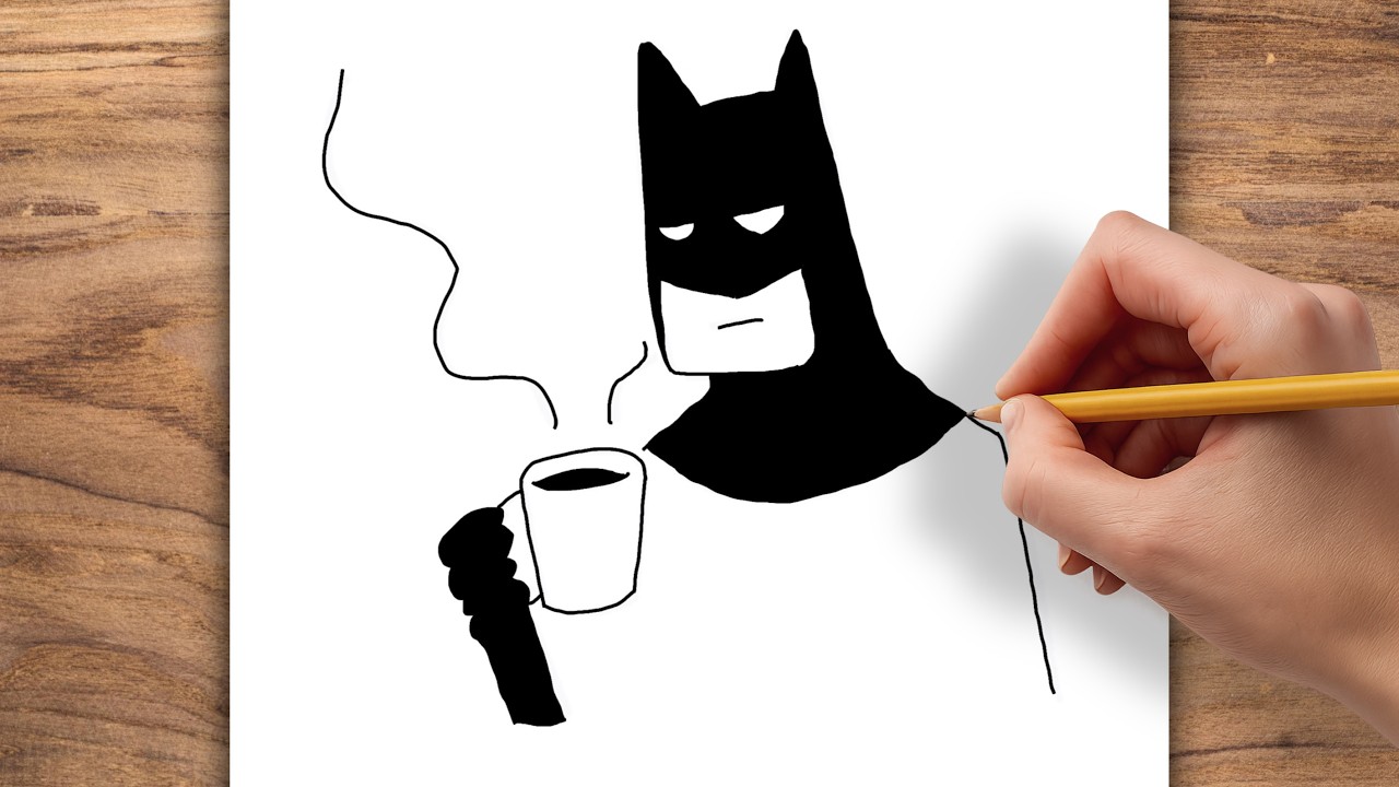 How to Draw Batman - SO EASY - Step by Step for Beginners