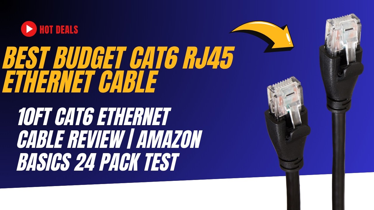 10ft Cat6 Ethernet Cable Review | Amazon Basics 24 Pack Test